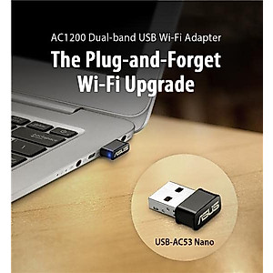Asus USB-AC53 Nano IEEE 802.11ac - Wi-Fi Adapter for Notebook