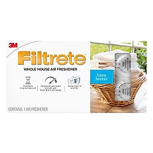 Filtrete Whole House Air Freshener for AC and HVAC Air Filter, Linen Breeze