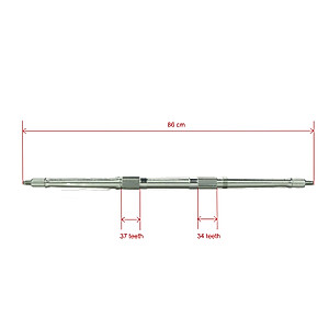 The ROP Shop | Rear Wheel Axle for 1997 Yamaha Warrior 350 Fourwheeler YFM350XJ, YFM350XJ_M