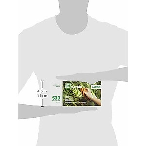 SuperJob Jobsite Professionals Poly Disposable Gloves Large size Fit all 500 Pack - Latex Free, Powder Free Gloves - Food Prep Gloves