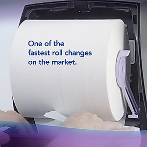 Scott Essential Hard Roll Paper Towel Dispenser (46253), Fast Change Smoke (Black)