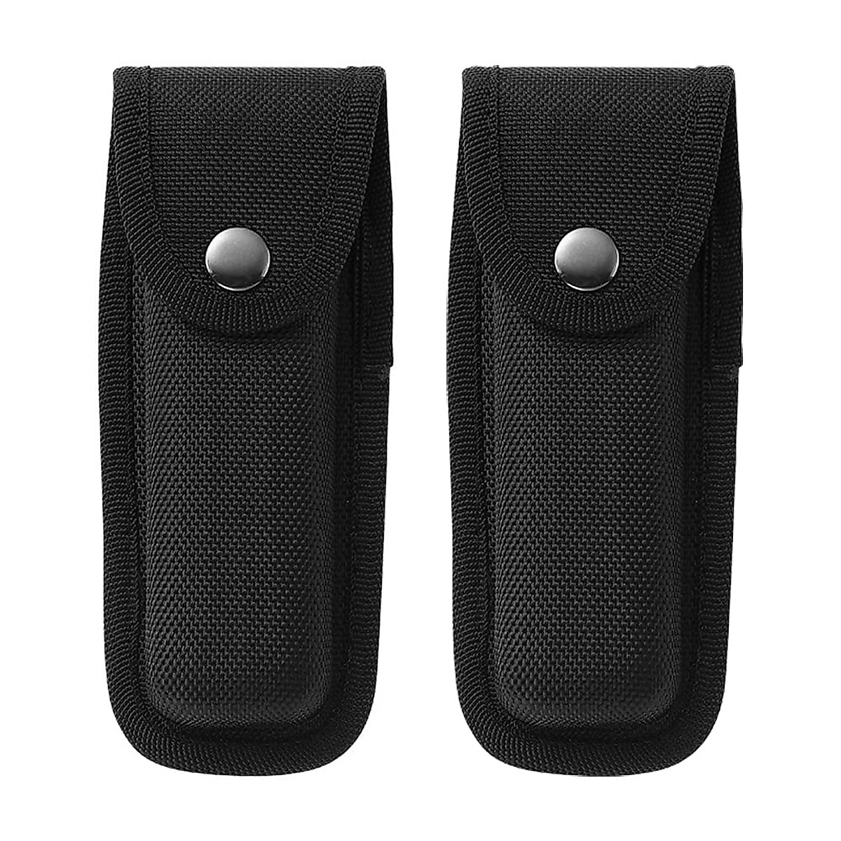2 Piece Pocket Knife Sheath Folding Knife Case Knife Holster Pocket Knife Case Folding Knife Pouch Folding Knife Sheath with Belt Loop, Black