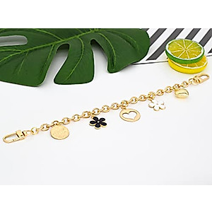 HOSBY Bag Charm Handbag Chains Decoration for Women, Sparkling Pendant Accessories for Purse Designer Shoulder Bag (B)