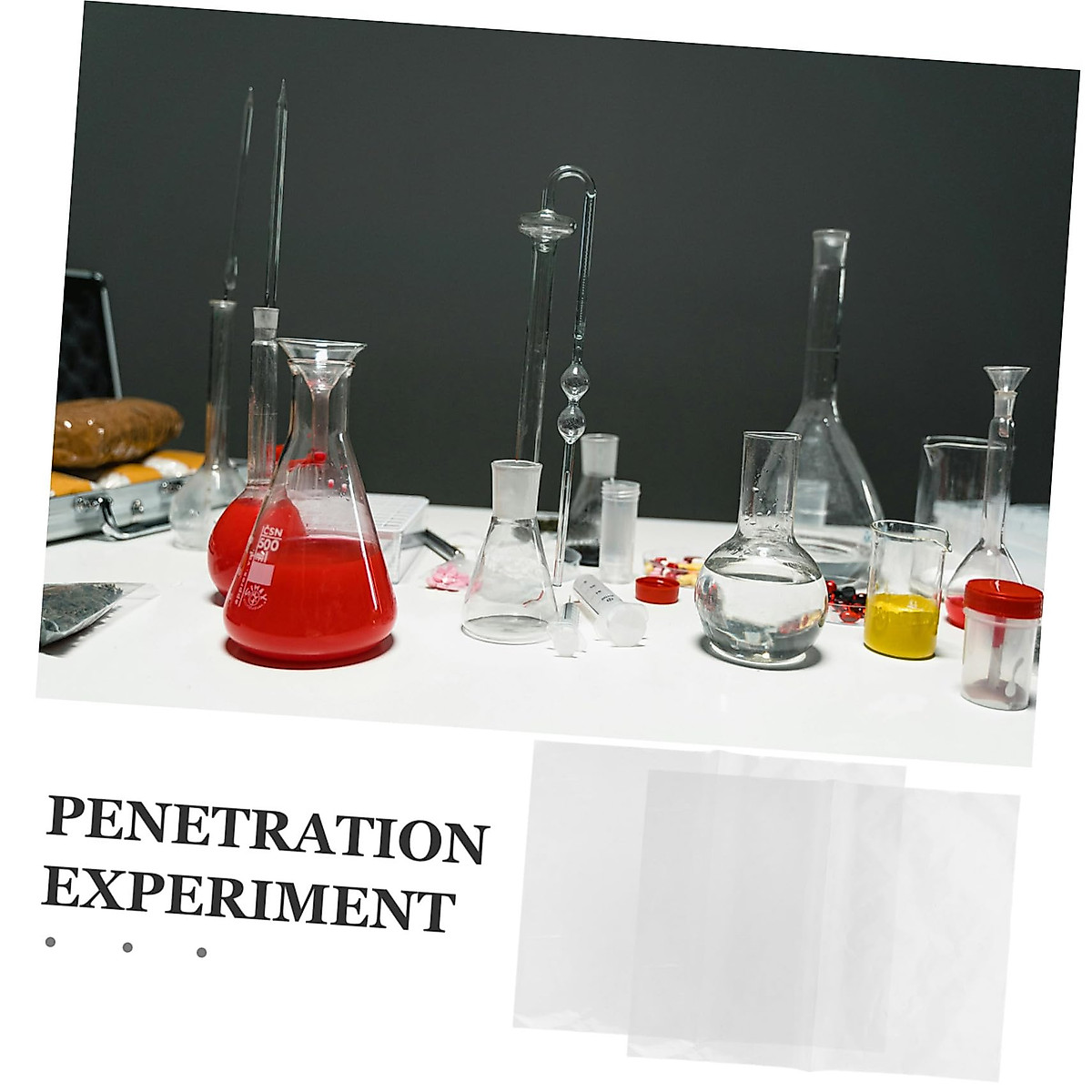 Abaodam 10 Sheets Semipermeable Membrane Teaching Aid Membrane Demonstrations Science Lab Supplies Membrane Materials for Students Science Supplies Cellophane Transparent