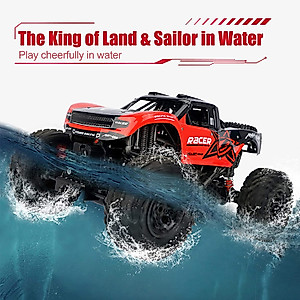 Remote Control Car, 1/12 RC Car Monster Truck 2.4GHz All Terrain Waterproof Racing Car Off-Road RC Crawler Toy Gift for Kids Adults