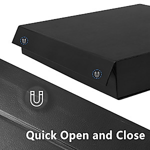 12x12 Scrapbook Storage Box for Scrapbooks, Papers and Supplies, Odor Free, Solid Black, 2 PCS 2 Pack