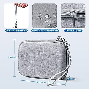 JADENS Case Compatible D110 Label Maker, Hardshell Label Maker Box for Niimbot Mini Label Printer Labeler with Handle for Organization & Storage Holder Tape Paper Roll & USB Cable (Box Only)