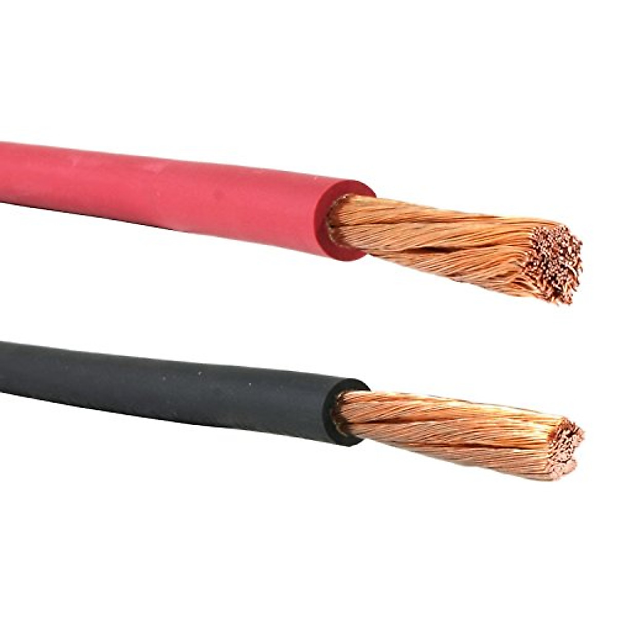 #4 Gauge AWG - Flex-A-Prene® - Welding/Battery Cable - Black & Red - 600 V - Made in USA (100 FEET OF EACH COLOR)