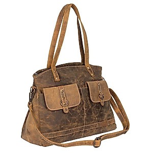 Myra Bag Lady'S First Love Leather Bag Upcycled Leather S-2166