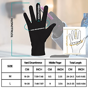 Achiou Women Winter Touchscreen Gloves Soft Comfortable Thermal Elastic Stretch Texting Glove for Traveling, Cycling, Running, Shopping (Black) …