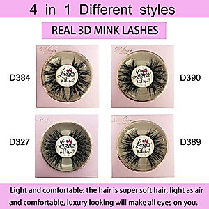 MIKIWI 3D Mink Lashes, Mink Lashes, Real Mink Lashes, Dramatic Eyelashes, Mink Lashes Strip, 5D Mink Lashes, Whosesale Mink lashes, Pack-4