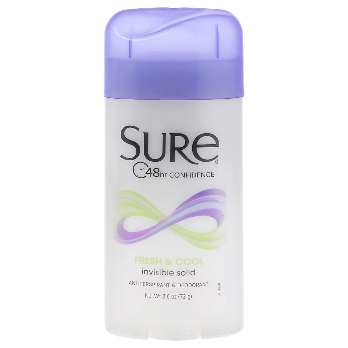 Sure Anti-Perspirant & Deodorant Invisible Solid Fresh & Cool 2.60 oz (Pack of 6)