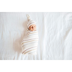 Copper Pearl Large Premium Knit Baby Swaddle Receiving Blanket Piper
