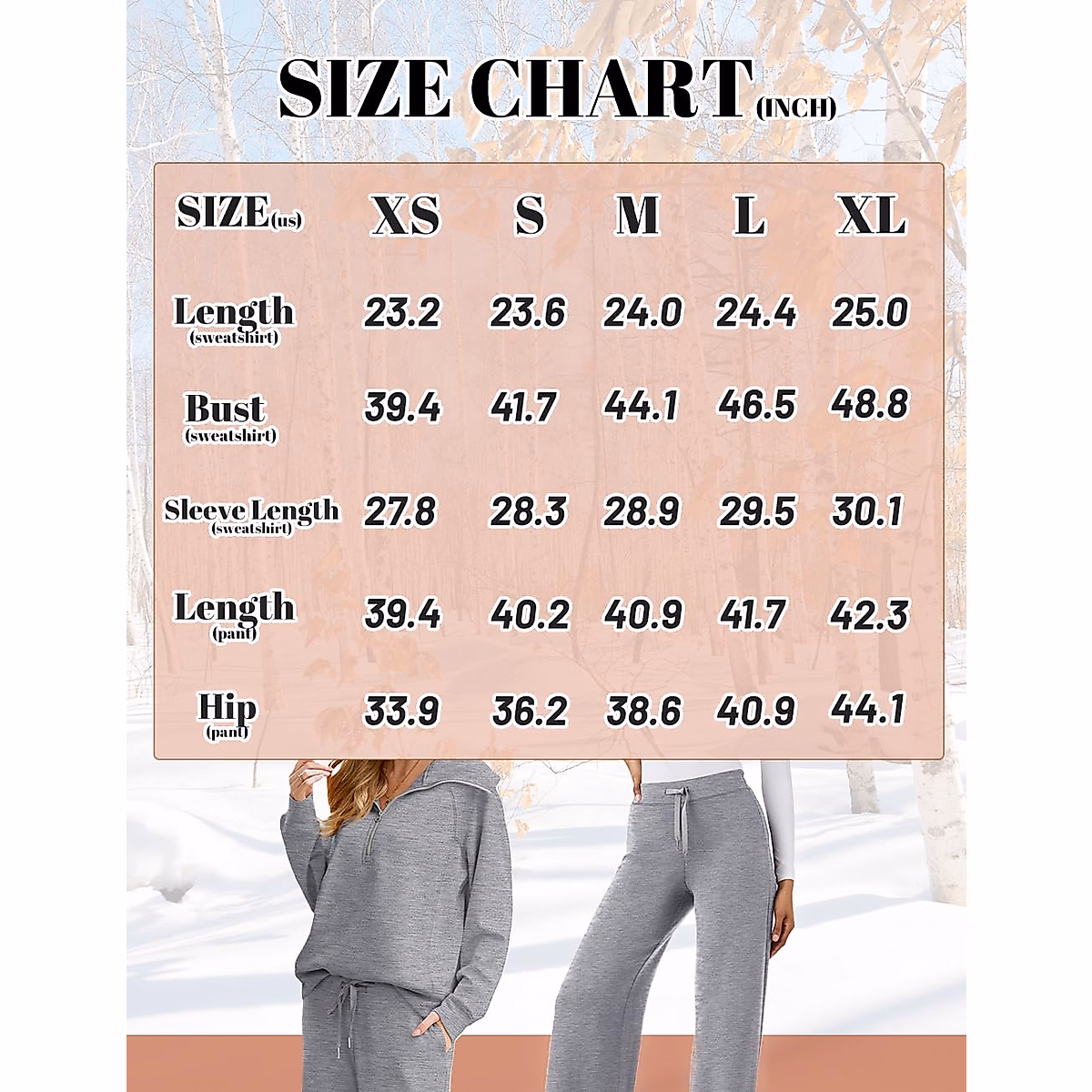 XIEERDUO Loungewear Set Women Fall Fashion 2024 Sweatsuit Set 2 Piece Outfits Black M