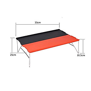 DOUBAO Outdoor Mini Aluminum Folding Table Folding Picnic Camping Table Portable Easy to Store Light Outdoor
