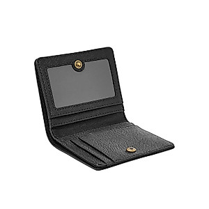 Fossil womens Emma Leather Bifold Wallet, Black, One Size US