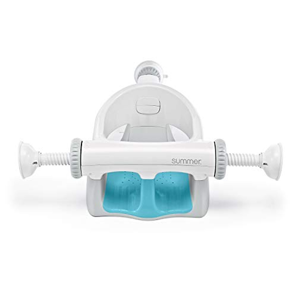 Summer Infant My Bath Seat Soft Support (Aqua ) – Contoured Bath Seat for Children Transitioning to the Adult Bathtub – Features Drain Holes, Sure & Secure Suction Cups, and Spacious Open-Side Design
