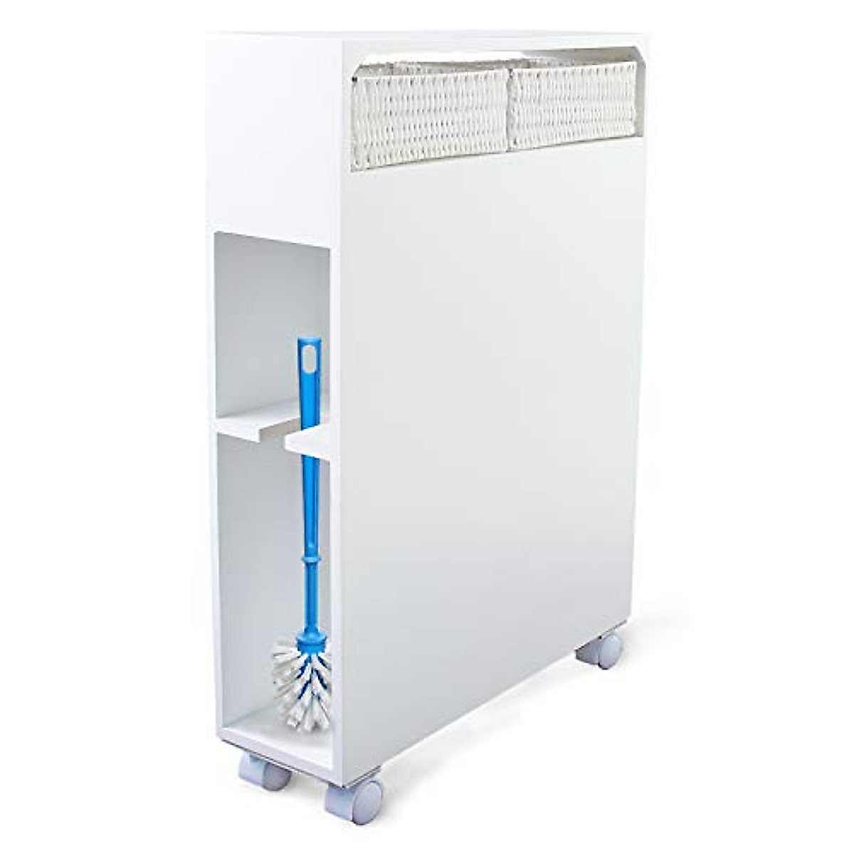 Jerry & Maggie - Bathroom Storage Cabinet Movable Toilet Organizer Free Standing Toilet Rack Multi Tier Accessory Sets Home Livingroom Space Saver Storage Stand Cabinet with Drawers & Units | MDF