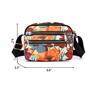 NOTAG Small Crossbody Bags Nylon Travel Shoulder Handbags Women Messenger Purses Pocketbooks (Yellow)