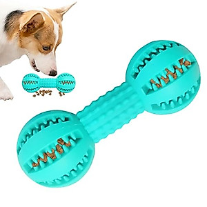 Puppy dentals Chew - Dog Teething Toy, Interactive dentals Toy | Dog Treat Toy Dispenser, Pet Teething Cleaner Chew Toy, Puppy Gum Soothing Toy, Dumbbell Shape Design Dog Teeth Grinding Toy for Dog