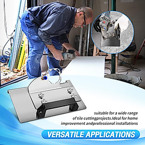 Angle Grinder Stand for 100-Type Angle Grinders, Dmyond 45° Angle Grinder Tool, Angle Grinder Stand Grinder Holder for Cutting Ceramic Stone Chamfering with gloves and a 1m hose