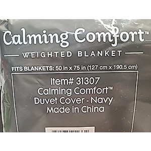 Weighted Blanket Duvet Cover, Navy, 50 x 75 in