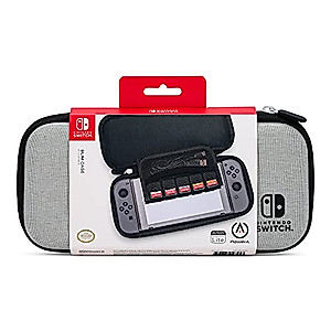 PowerA Slim Case for Nintendo Switch - OLED Model, Nintendo Switch or Nintendo Switch Lite - Grey, Protective Case, Gaming Case, Console Case, Accessories, Storage, Officially licensed