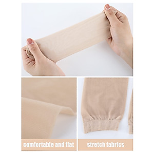 Geyoga 12 Pairs Sheer Ankle Socks Thin Nylon Transparent Ankle High Hosiery Socks Short Dress Stockings for Women and Girls (Nude Color,Medium)