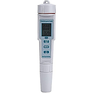 YUESFZ Precise Water Quality Tester 4 in 1 PH TDS EC Temp Test Pen Digital Water Quality Tester Meter for Drinking Water Swimming Pool Practical Water Quality Detector
