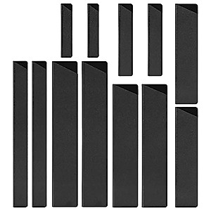 WIOR Knife Edge Guard, 12 Piece Universal Blade Covers - Extra Strength Lined Knife Protectors Knife Guard Set for Kitchen Knives ABS Plastic and BPA-Free Felt Lining