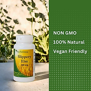 Rachel's Tea (30 Bags/60 Cups), Plus Slippery Elm Bark, 400 mg, 100 Capsules