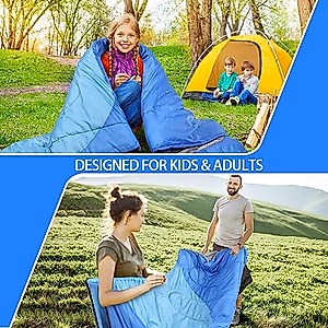 Sleeping Bags for Adults Kids - Backpacking Camping Sleeping Bag for Girls Boys - Cold Weather Warm Sleeping Bag with Compression Bags for All Season - Compact Camping Gear