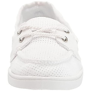 Roxy Women's Ahoy Slip On Boat Shoe Sneaker, White, 7