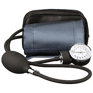 McKesson Aneroid Sphygmomanometer, Blood Pressure with Cuff, Navy, Adult Medium, 1 Count