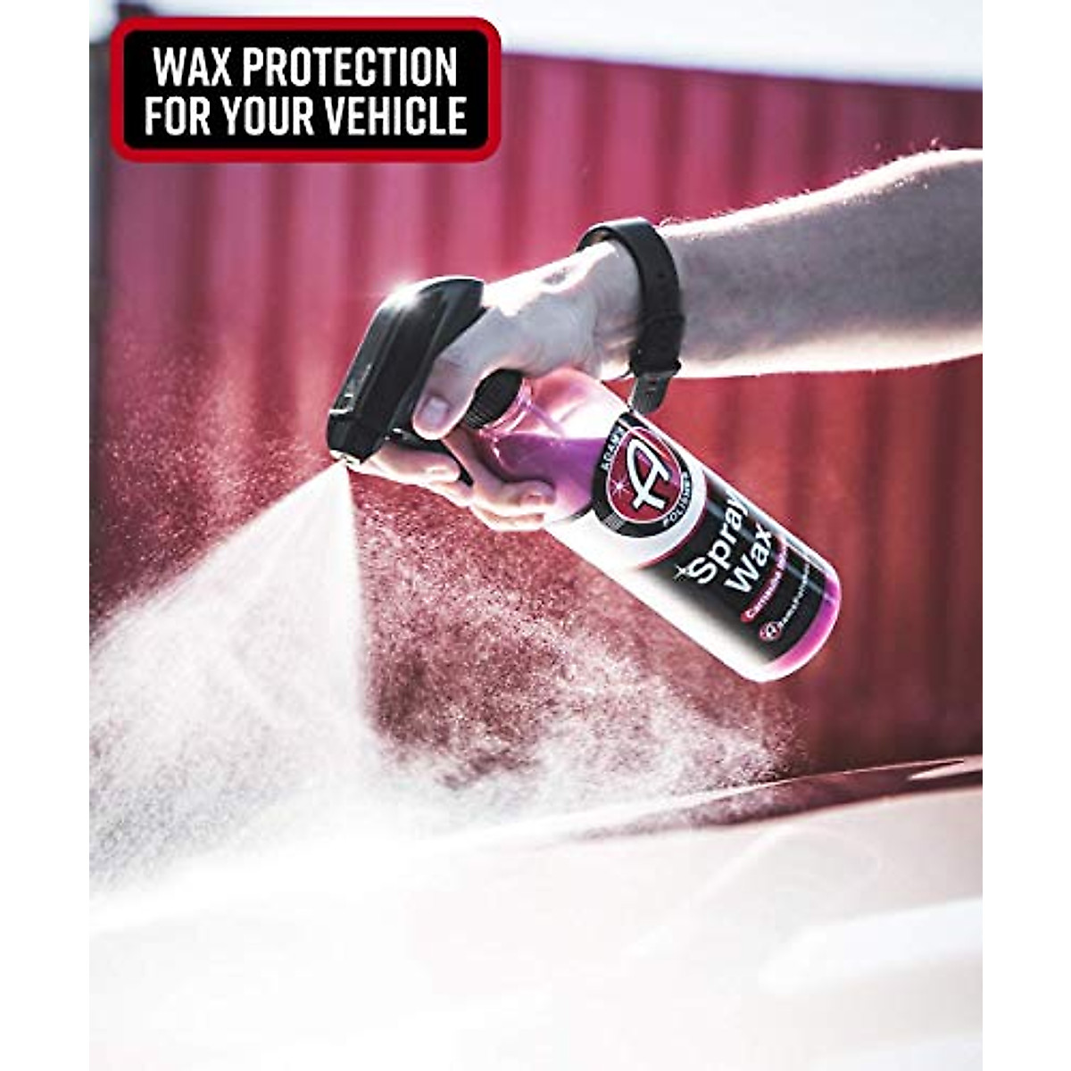 Adam's Spray Wax 16oz - Premium Infused Carnauba Car Wax Spray For Shine, Polish & Top Coat Paint Protection | Car Wash Enhancer & Clay Bar Lubricant | Car Boat Motorcycle RV Detailing