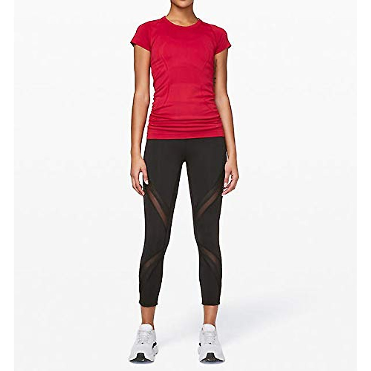 Lululemon Swiftly Tech Short Sleeve Crew (Dark Red, 6)