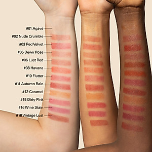 Melixir Vegan Lip Butter #08 Havana(Tinted) (+11 more colors) 0.13oz, Bee Free, Petrolatum Free, Deep Nourishing Plant-Based Vegan Chapstick, Vegan Lip Balm for Dry, Cracked and Chapped Lips