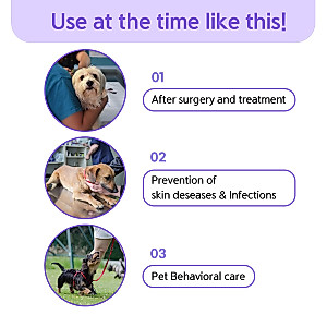 Adjustable Flower Recovery Collar for Dogs and Cats, Soft Comfortable Lightweight, Prevent Licking Wounds, Non-Vision Blocking, Pink,Yellow,Purple (Purple, Large)