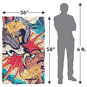 WB 100: Blanket, 36"x58" Jappy Agoncillo Tom and Jerry Silky Touch Super Soft Throw Blanket