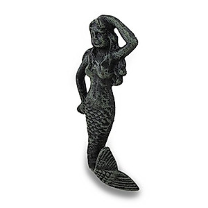 Goddess of the Sea Cast Iron Mermaid Wall Hook