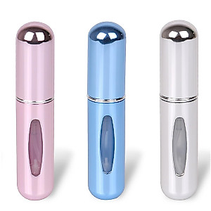 LAIYOHO 3 Pcs 5ml Portable Perfume Decanting Bottles Mini Bottom Direct Refillable Perfume Spray Bottles Suitable for Travel.
