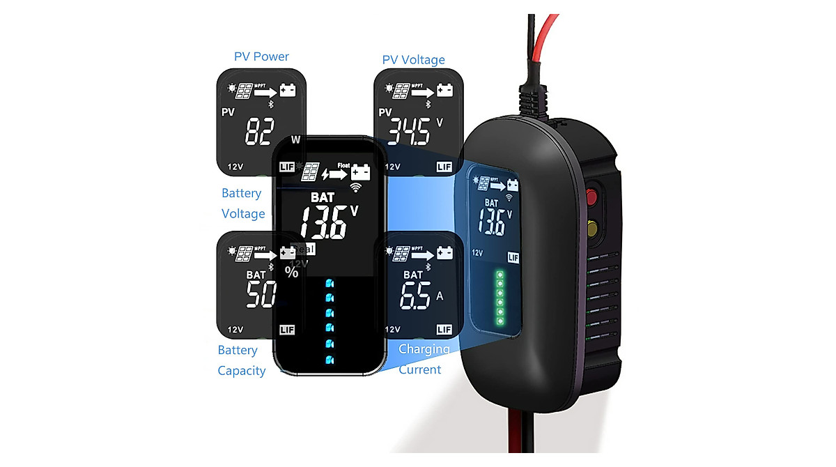 Beleeb Bluetooth MPPT Solar Charge Controller 12V 10A