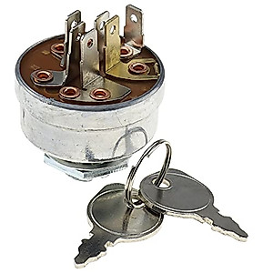DVPARTS Starter Switch Ignition Key Switch 925-1396A 725-1396 430-770 1686734Sm 1679006Sm for MTD Troy-Bilt Cub Cadet Ryobi White Outdoor Huskee Ranch King Wizard Lawn Chief Statesman