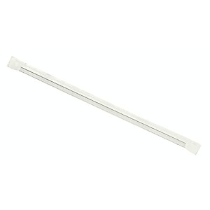 Concession Essentials - Clear 7.75 Jumbo WR-500 7.75' Jumbo Wrapped Clear Plastic Straws-500ct, Clear Wrapped Drinking Straws, 7.75 inches (Pack of 500)