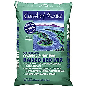New Coast of Maine - Organic Raised Bed Mix - Castine Blend, 1.0cf