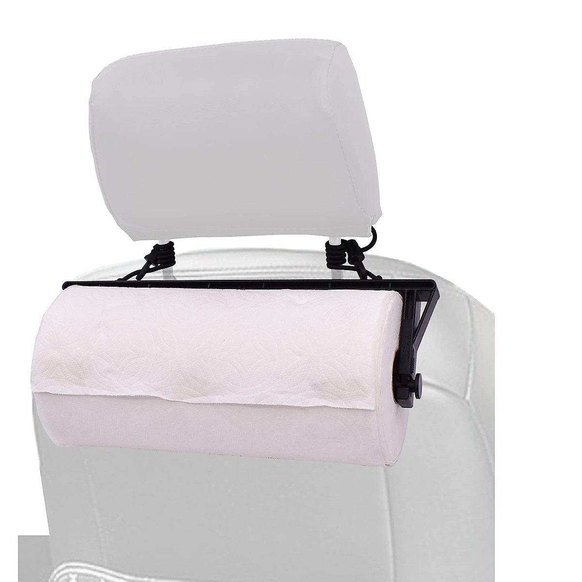 YYST Hanging Paper Towel Holder Portable Paper Towel Holder for RV, Camping,Tent, Grill, Garage, Car Backseat, Fence, Patio Umbrella, Beach Umbrella, etc with 2 Hooks (1)