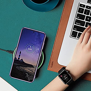 GUAGUA Compatible with Samsung Galaxy S23 Case 6.1 Inch Glow in The Dark Noctilucent Luminous Space Nebula Slim Fit Cover Shockproof Protective Anti Scratch Case for Samsung S23 5G, Blue Nebula