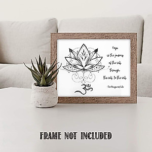 TJ Originals - Yoga is the Journey of the Self Spiritual Quote Decor , Spiritual Quote 11x14 Wall Art , Inspirational Poster Modern Home Art Decoration , Birthday Gifts for Women , Spiritual Quotes Wall Decor , Spiritual Quote Wall Decor , Printed in USA