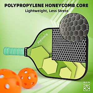 JoncAye Pickle-Ball Paddle Set of 4 USAPA Approved Rackets and Balls w/Racquet Bag, Grip Tape, Ball Retriever | Pickle-Ball Equipment for Outdoor Indoor Play, Pickleball Kit for Beginner