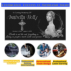 Human Memorial Stone Personalized,Grave Plaque,Graves Stones,Grave Marker,Memorial Grave,Grave Decorations,Headstones for Graves